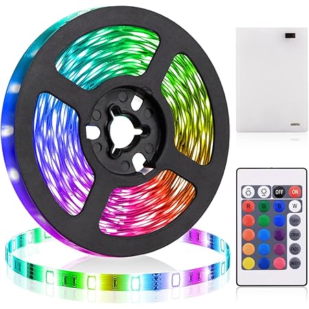 Amazon.com: Battery Powered Led Strip Lights 20ft, Battery Operated ...