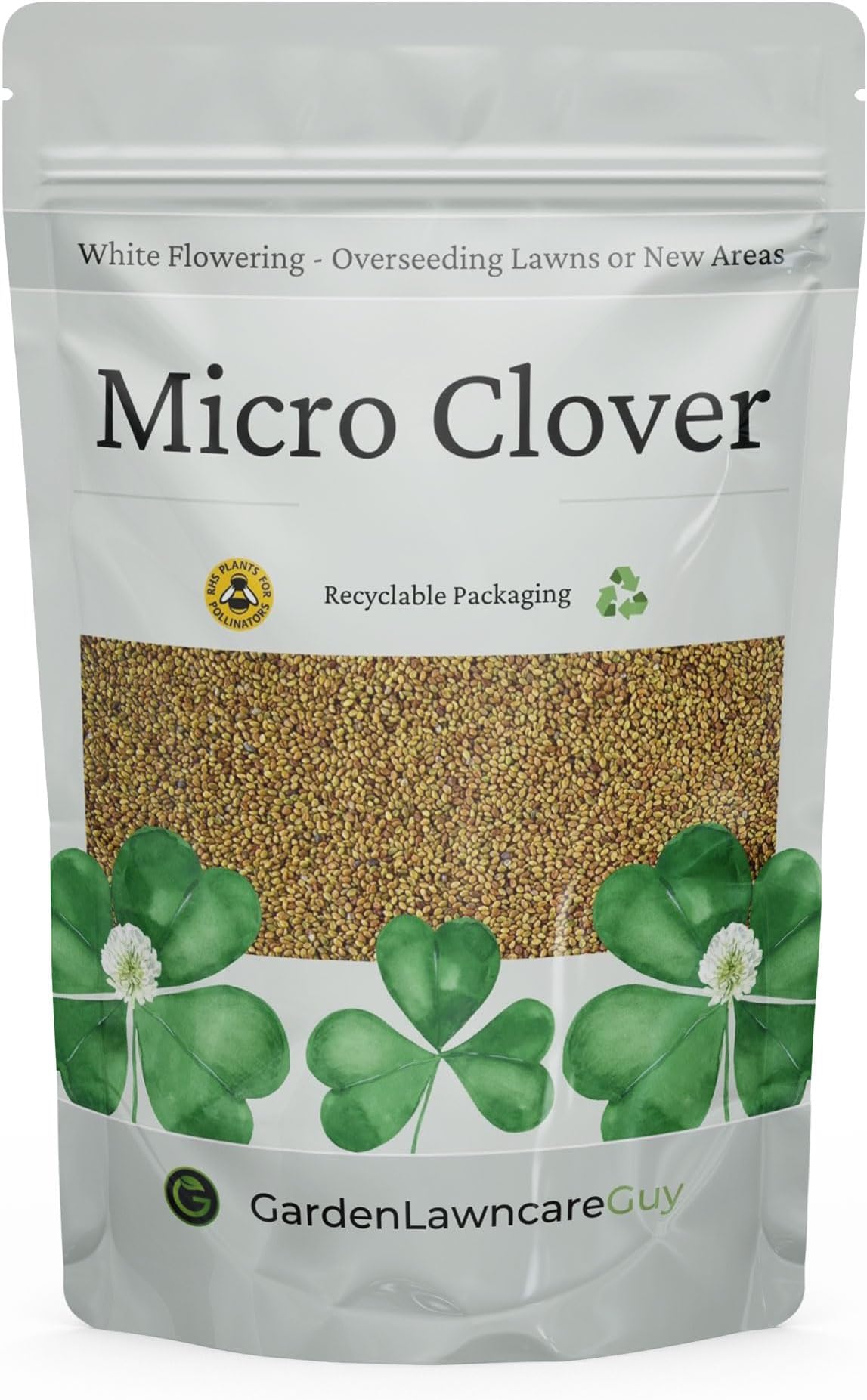 Clover Seed Small Leaf White - 100% Micro Lawn Clover for Overseeding ...
