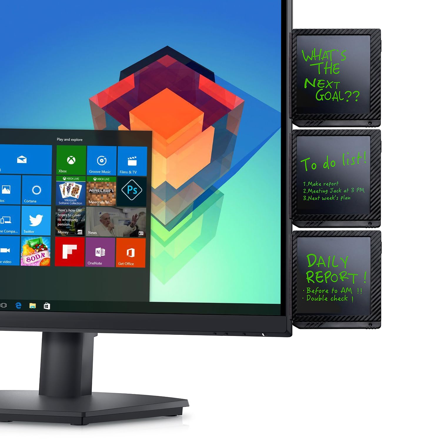 Amazon.com: Magnetic Digital Sticky Notes for Monitors&Fridge, Monitor ...