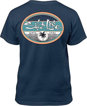 Amazon.com: Salt Life Girls' Wavy Days Youth Short Sleeve Classic Fit ...