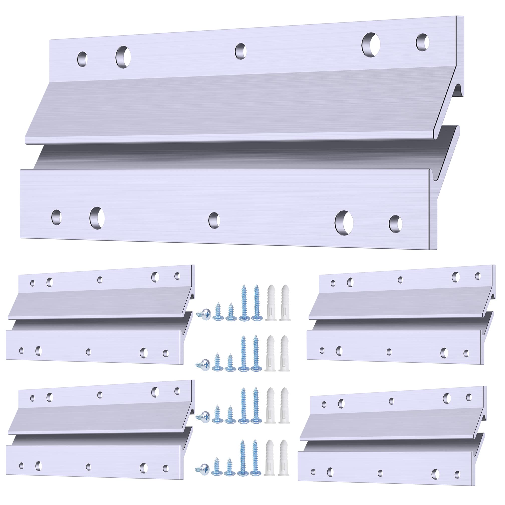 French Cleat Hanger 6 Inch - 4 Pack - Picture, Mirror, Whiteboard ...