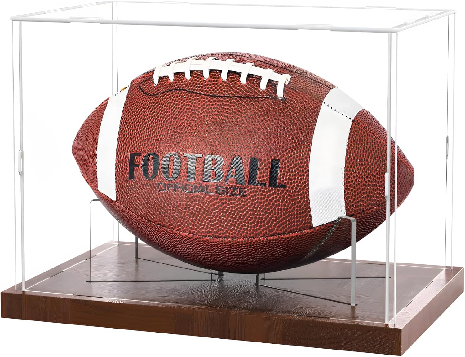 Amazon.com: Fitense Football Display Case Acrylic Clear, Football Stand ...
