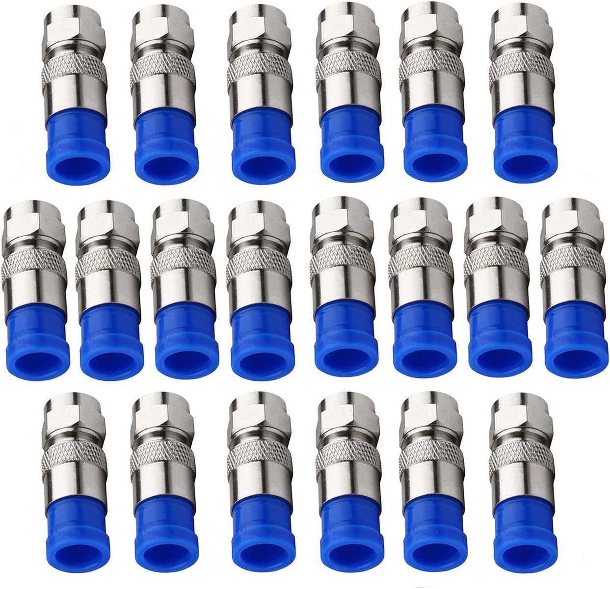 Amazon.com: abcGoodefg RG6 F Type Compression Connector - Coax Coaxial ...