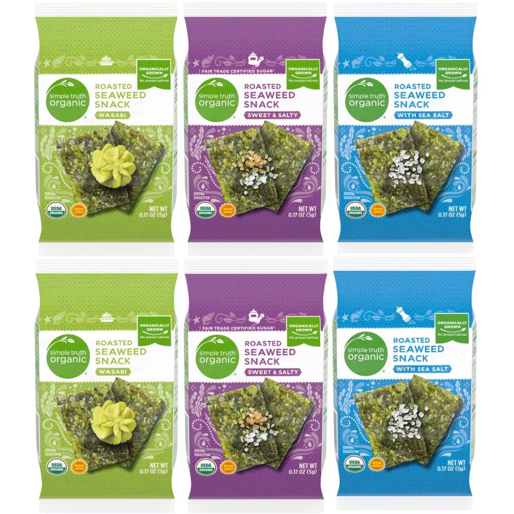 Amazon.com: Simple Truth Organic Seaweed Snacks Variety Bundle ...