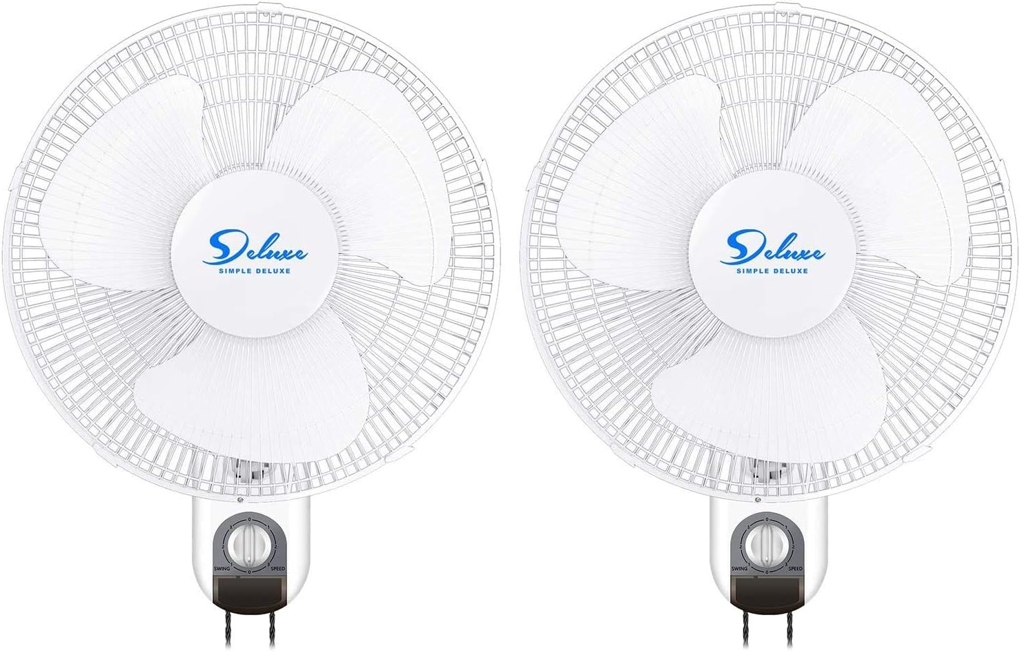 Amazon.com: Vie Air 16" Plastic Wall Fan with Remote Control in White ...