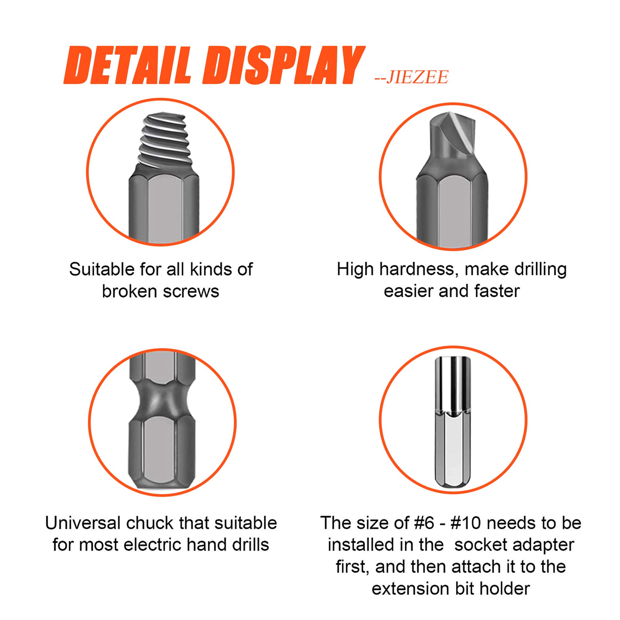 Snapklik.com : 22Pcs Damaged Screw Extractor Set - Stripped Screw ...