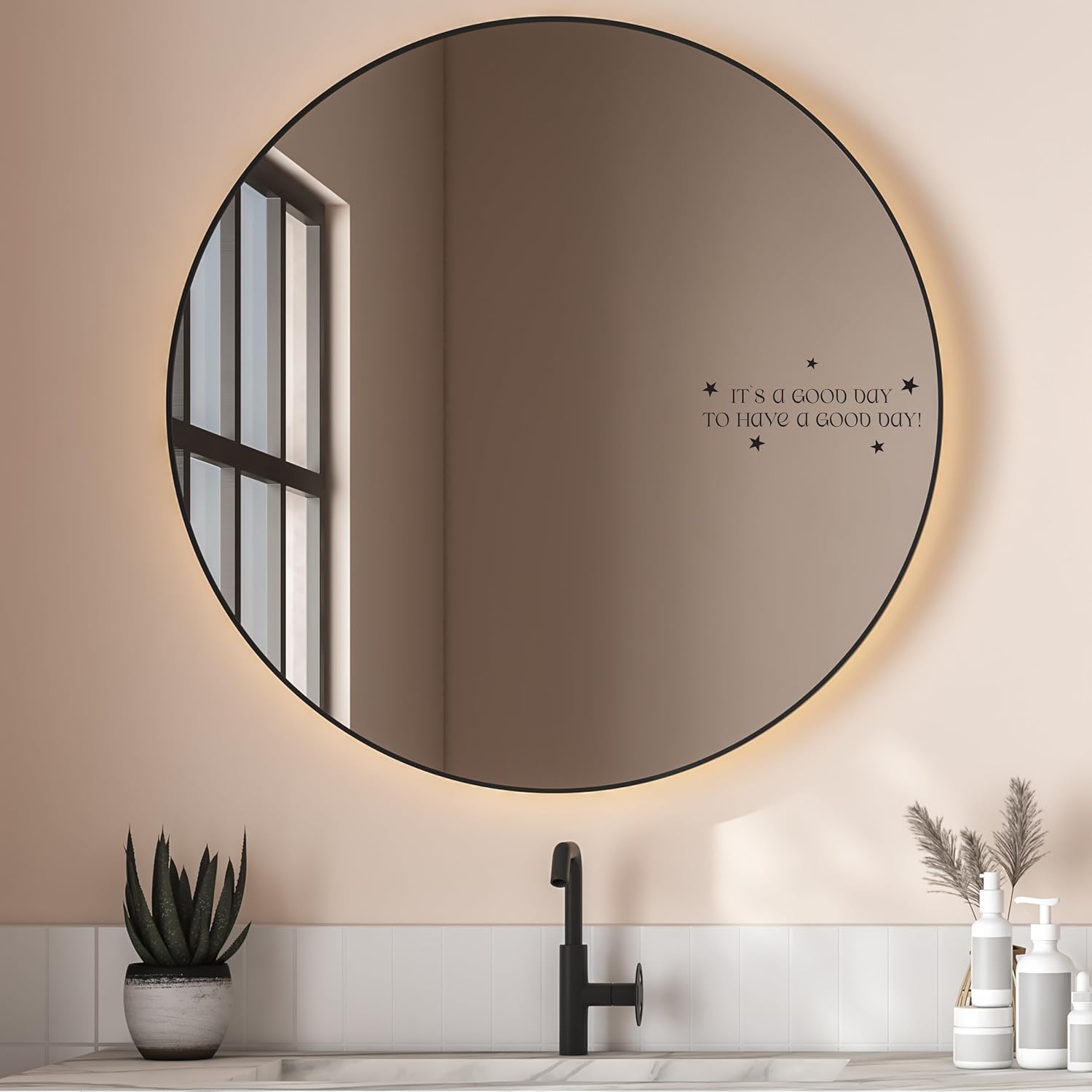 Amazon.com: Trendy Women's Inspirational Quote Stickers for Bathroom ...