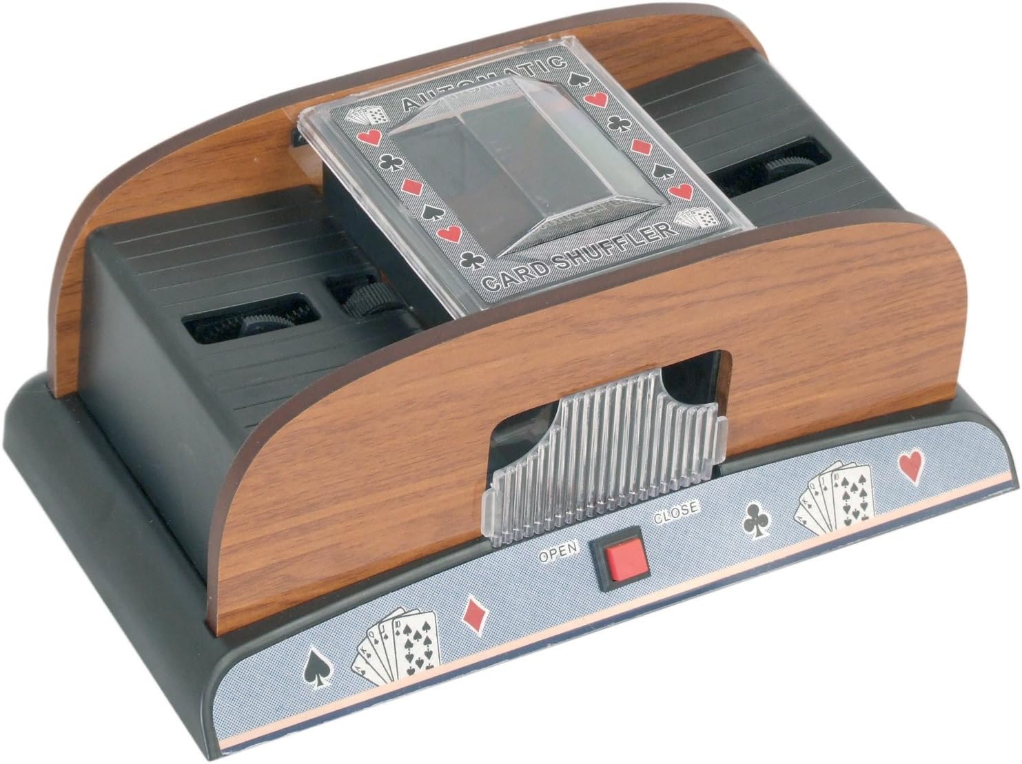 CQ Wooden Effect Automatic Card Shuffler: Amazon.co.uk: Electronics & Photo