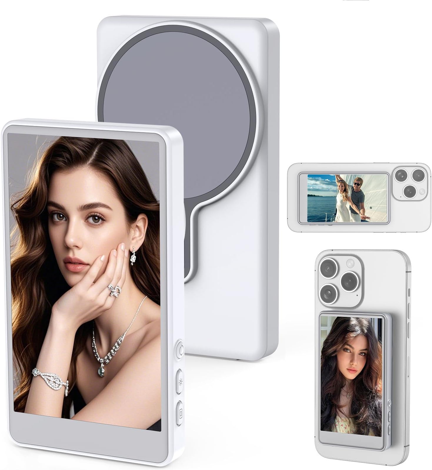 Amazon.com : King Ma 4K 30FPS Phone Vlog Selfie Monitor Screen, Wired ...