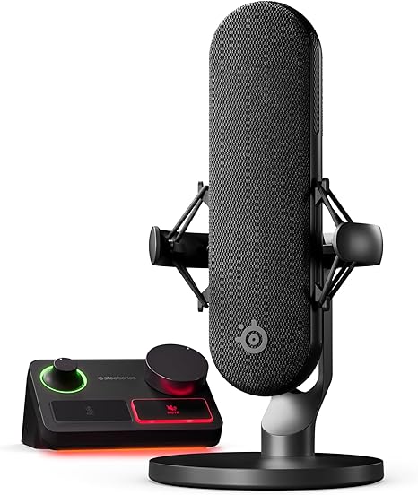SteelSeries Alias Pro XLR Microphone Plus Stream Mixer, Black : Buy ...