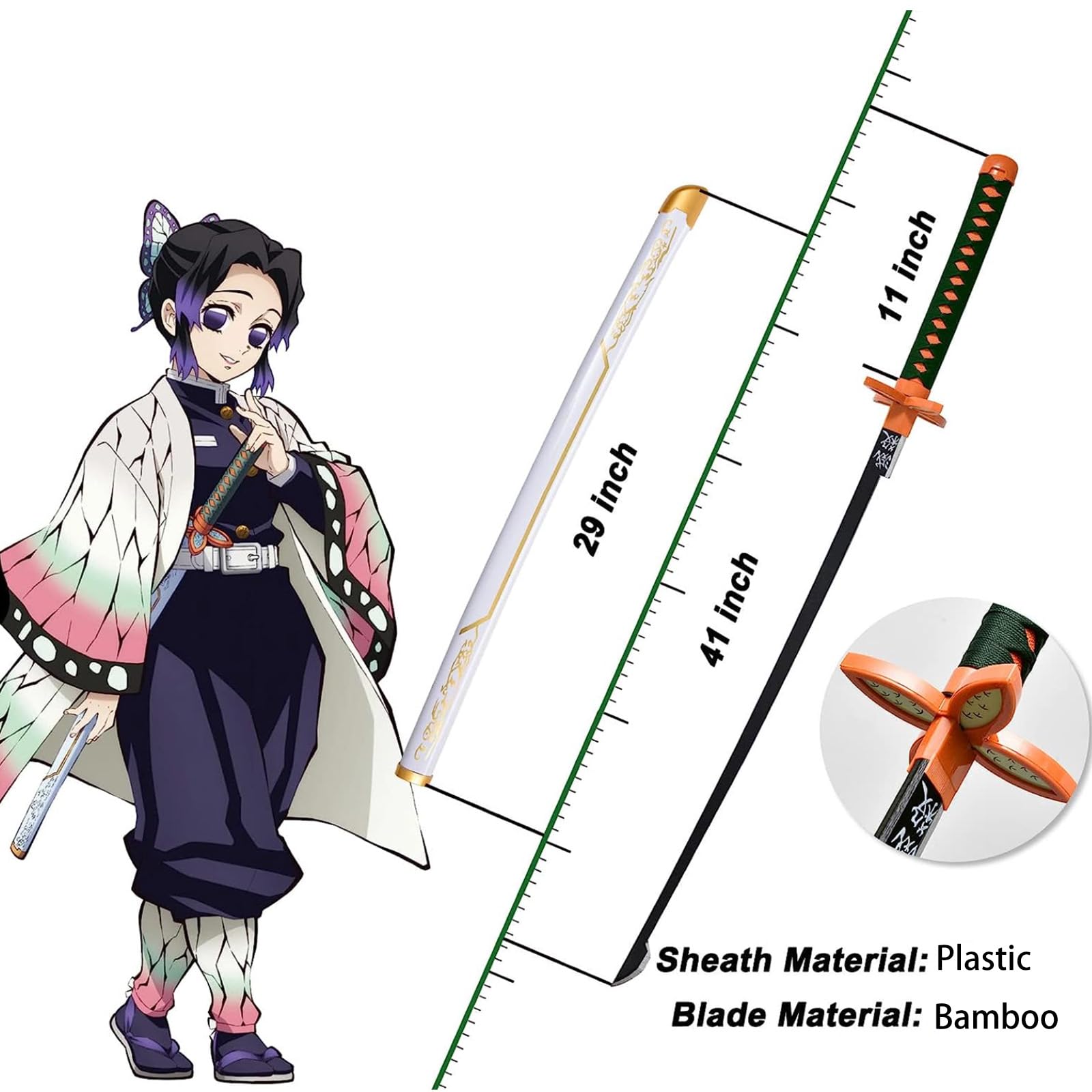 Snapklik.com : Shinobu Sword - 41 Inch, Demon Slayer Sword Display Stand