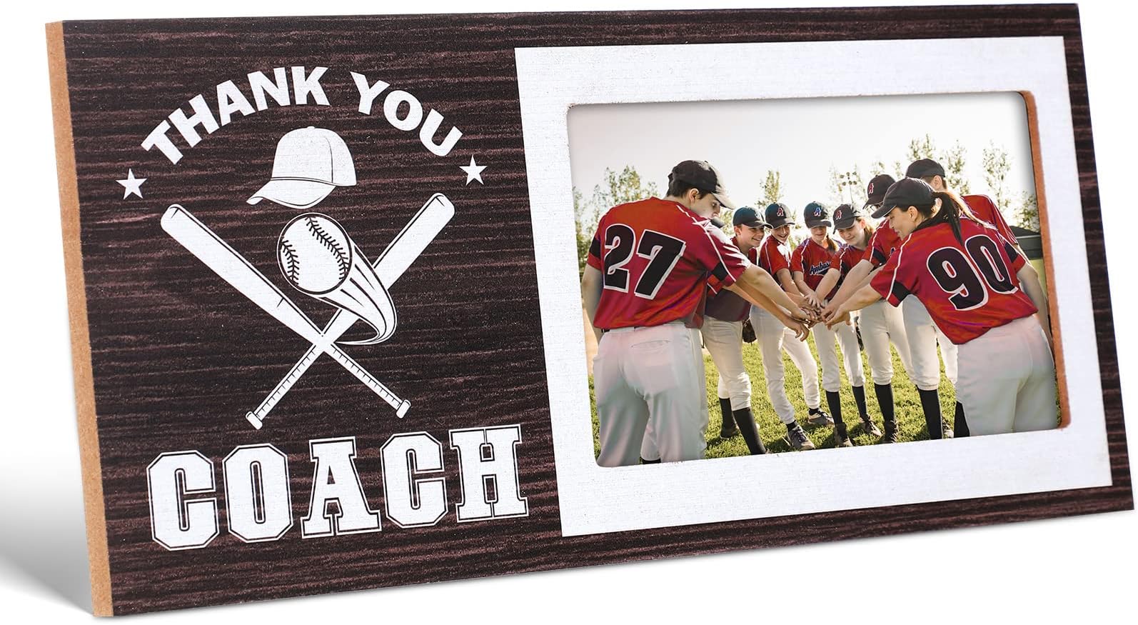 Amazon.com: GlikCeil 6 Pcs Softball Picture Frame Wooden Sports ...