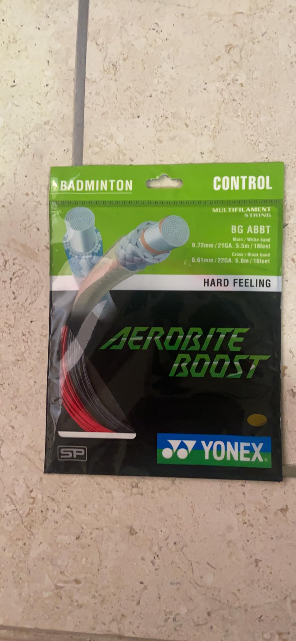 Buy YONEX AEROBITE Boost Badminton String - Gray/RED (1050) Online at ...