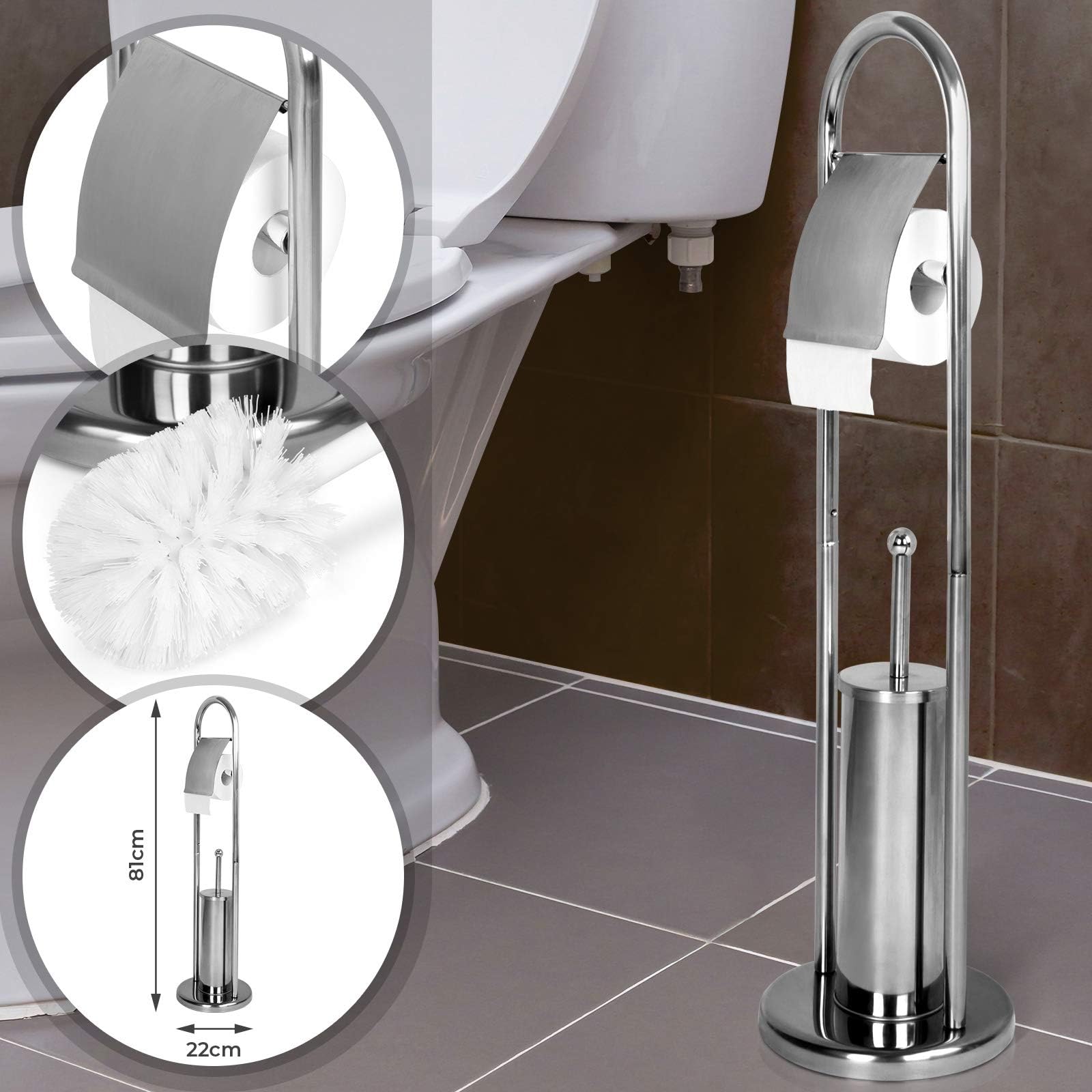 Porte Papier Toilette Brosse