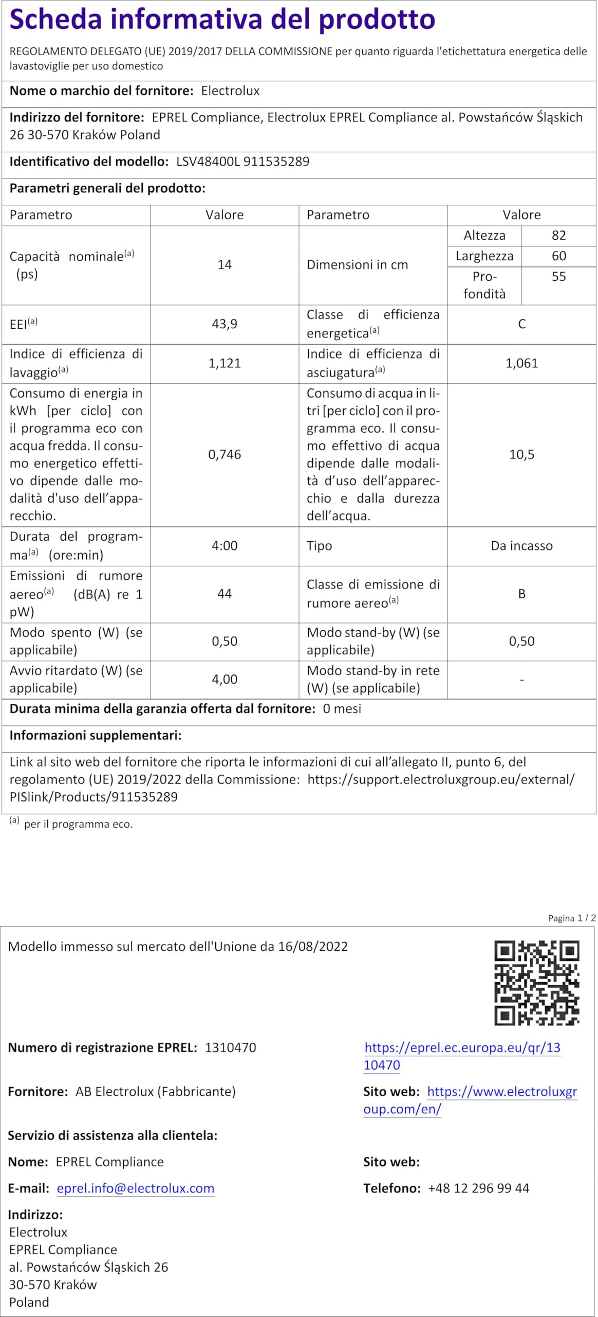 Beko BCSA285K4SN b100 - Frigorifero/congelatore integrato, capacità ...