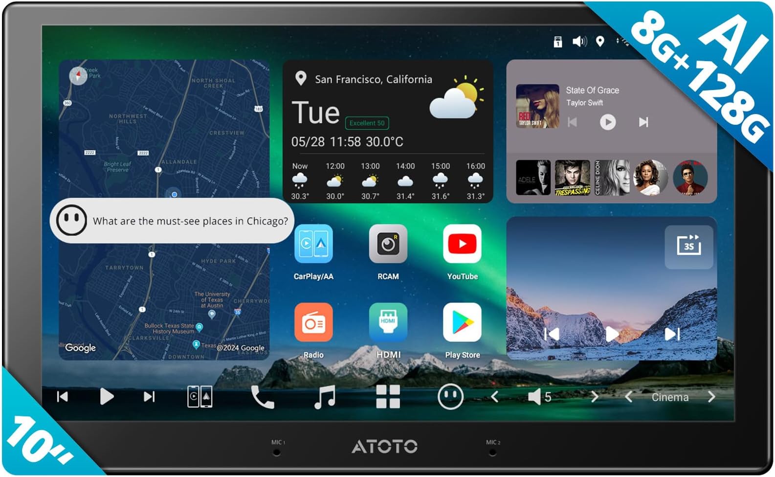 Amazon.com: MekedeTech DUDUAUTO DUDU7 Double Din Universal Android 13 ...