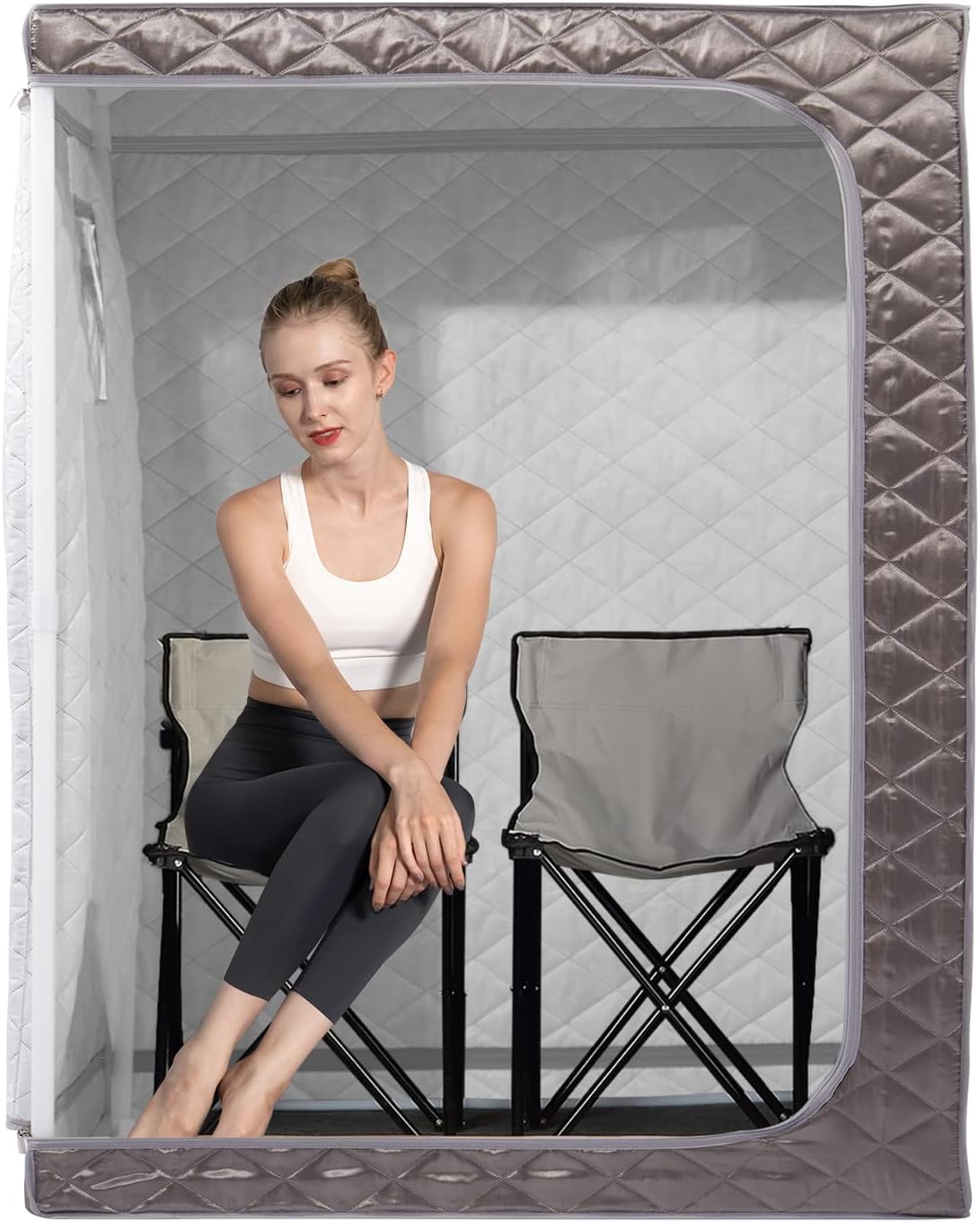 Amazon.com : Smartmak Full Size Steam Sauna Tent with 2 Portable Chairs ...