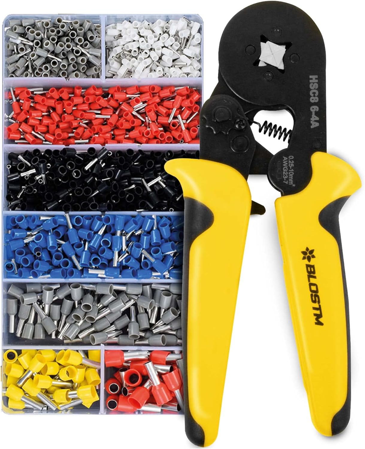 BLOSTM Bootlace Ferrule Crimping Tool Kit - Professional Crimping Tool ...