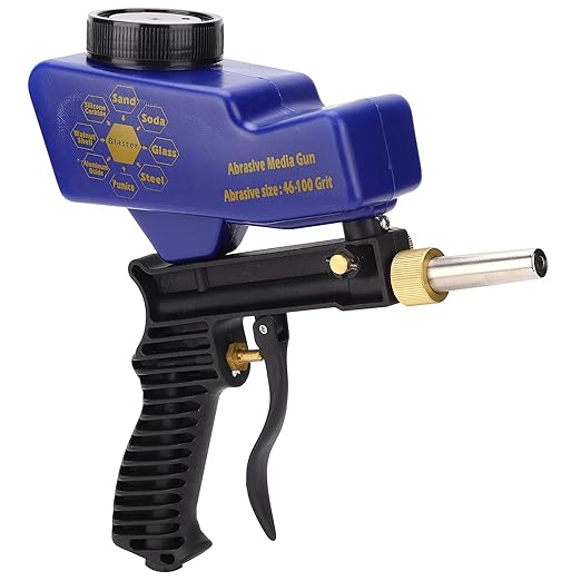 Feed Sandblaster, 70-150 PSI 6000RPM Spray Handheld Tool Sand Blaster ...