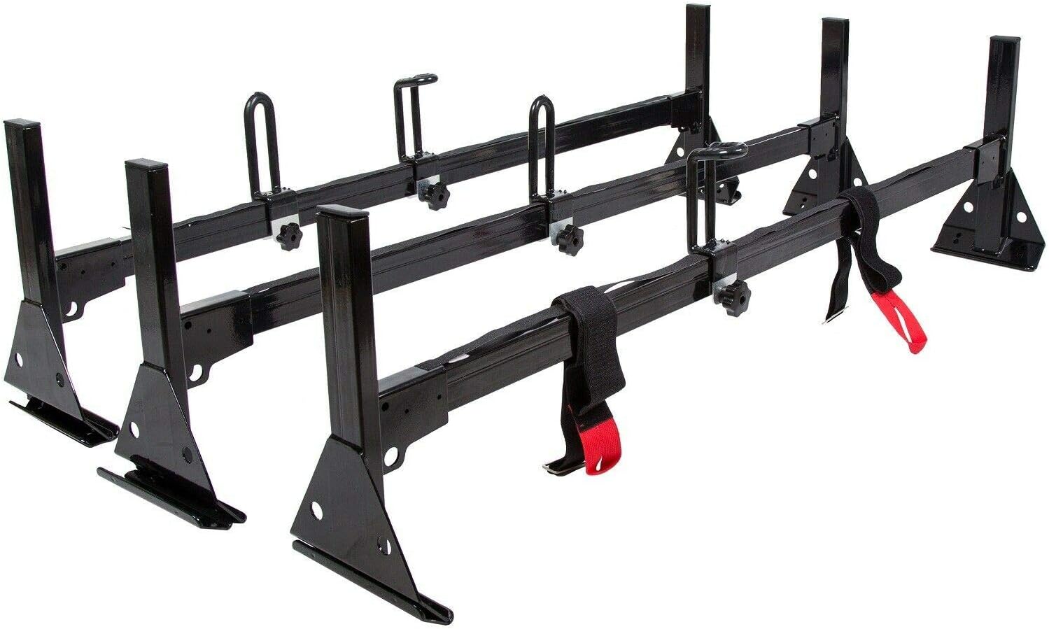 Amazon.com: Fullsize Van 3 bar Ladder Roof Rack Steel Black Rack for ...