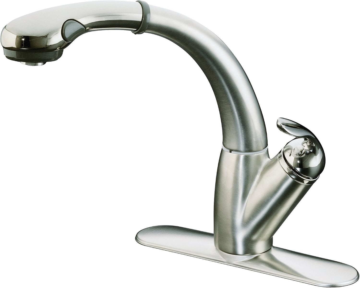 KOHLER K-6352-VS Avatar Single Control Pullout Kitchen Sink Faucet ...