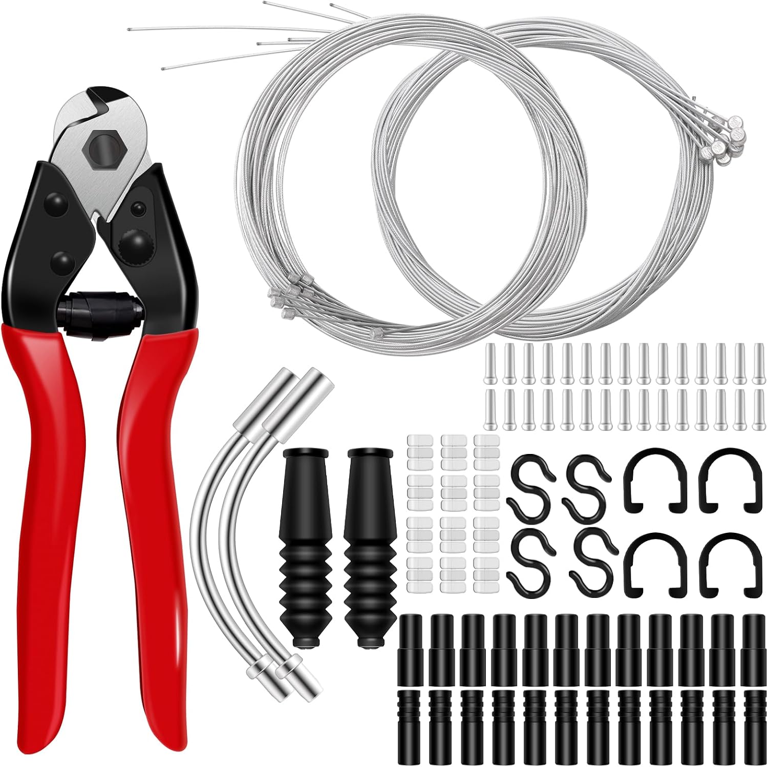 Amazon.com : 96PCS Bike Brake Cable Kit Universal Bike Cable Kit ...
