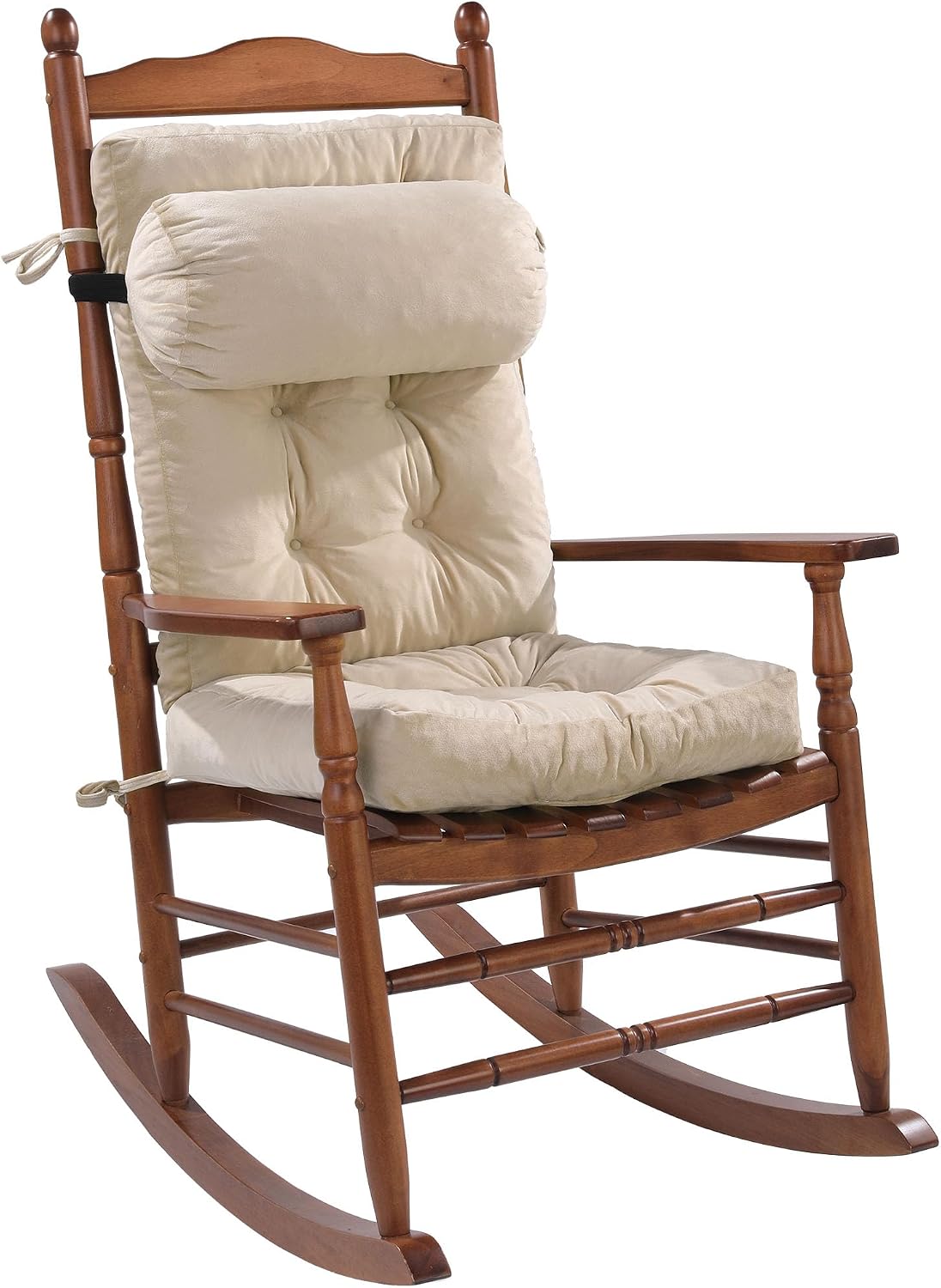 Amazon.com: ROYALAY Rocking Chair Cushion with Adjustable Head Pillow ...