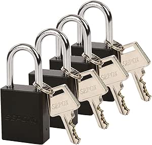 Padlock Lock Set Kit Picks Solid Brass Keyed Padlocks with Keys 6 ...