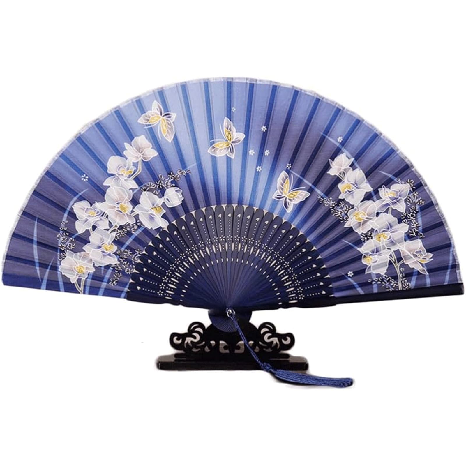 Blue Chinese Fans FANSOF.FANS Customised Hand Fans In Essex