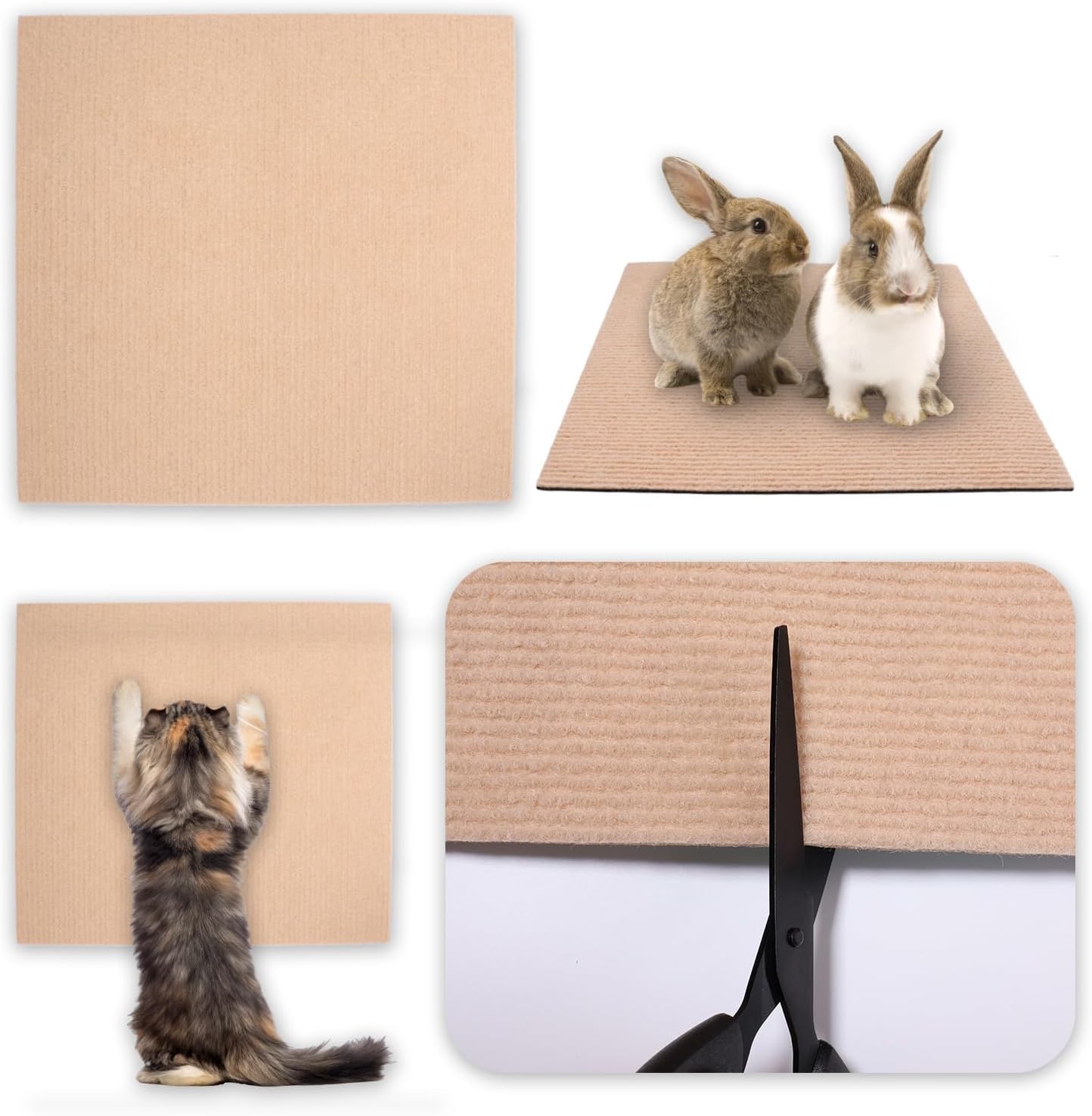Amazon.com : Bunny Scratching Pad for Biting Sleeping Nesting 11.8 x 78 ...