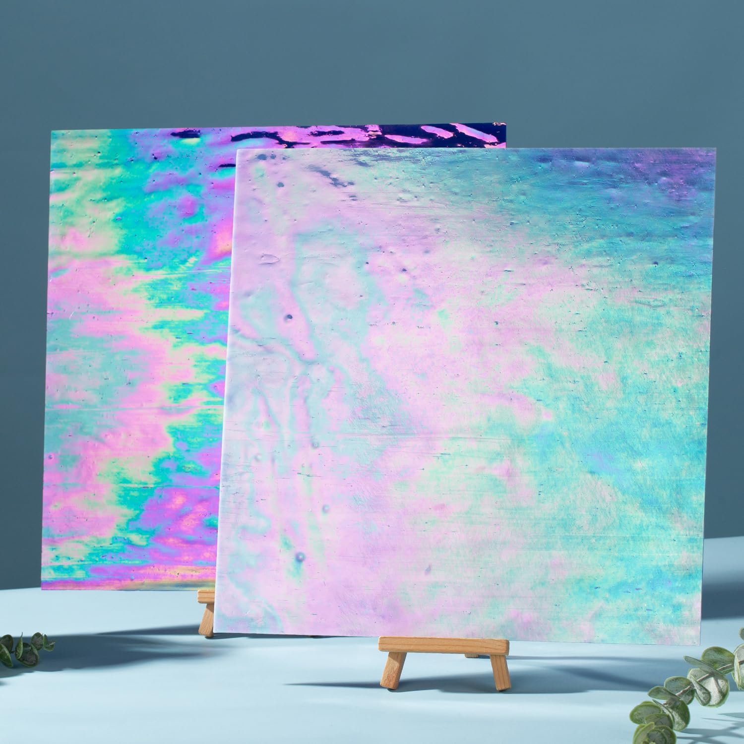 Snapklik.com : Lanyani 12x12 Inch Iridescent Stained Glass Sheets ...