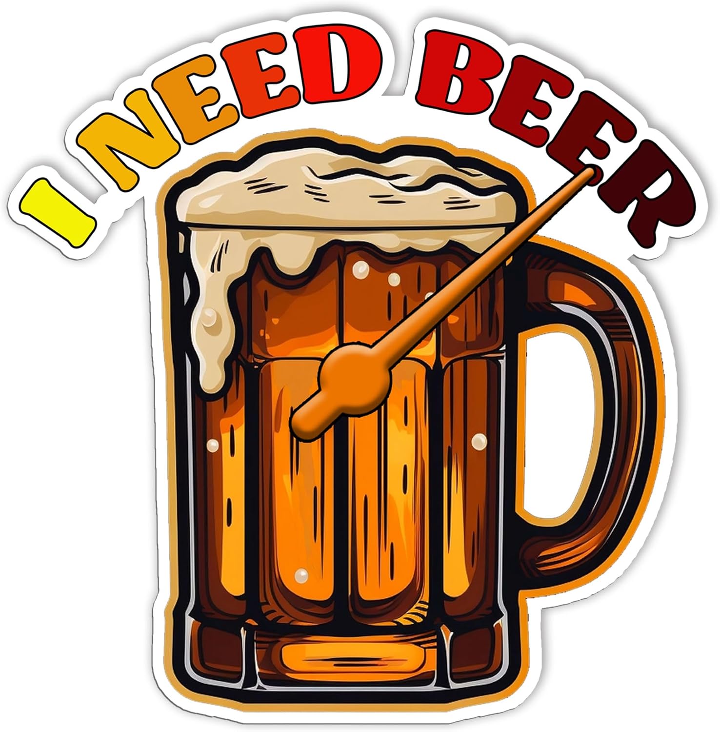 Amazon.com: I Need Beer Sticker Funny Quote Cool Beer Day Stickers ...