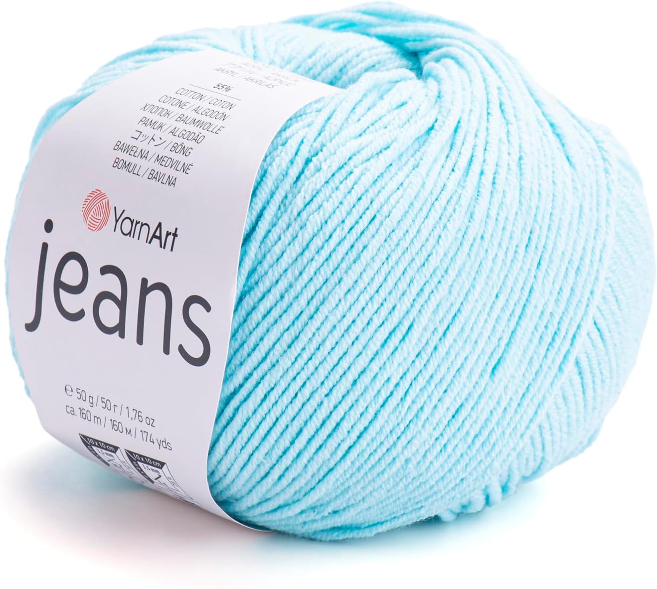 Yarn Art Jeans Cotton-Blend Yarn for Amigurumi and Knitting