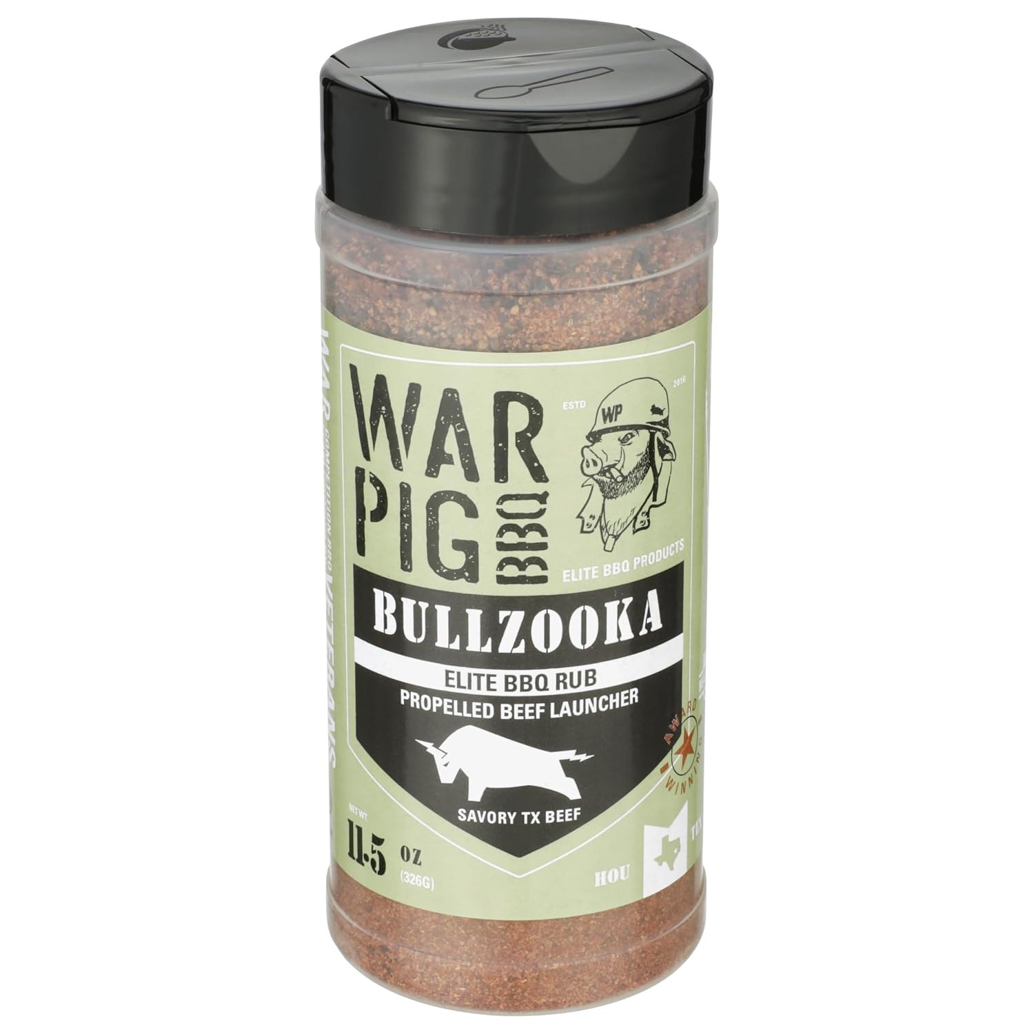 Amazon.com: WarPig BBQ BullZooka Elite BBQ Rub | Championship BBQ ...