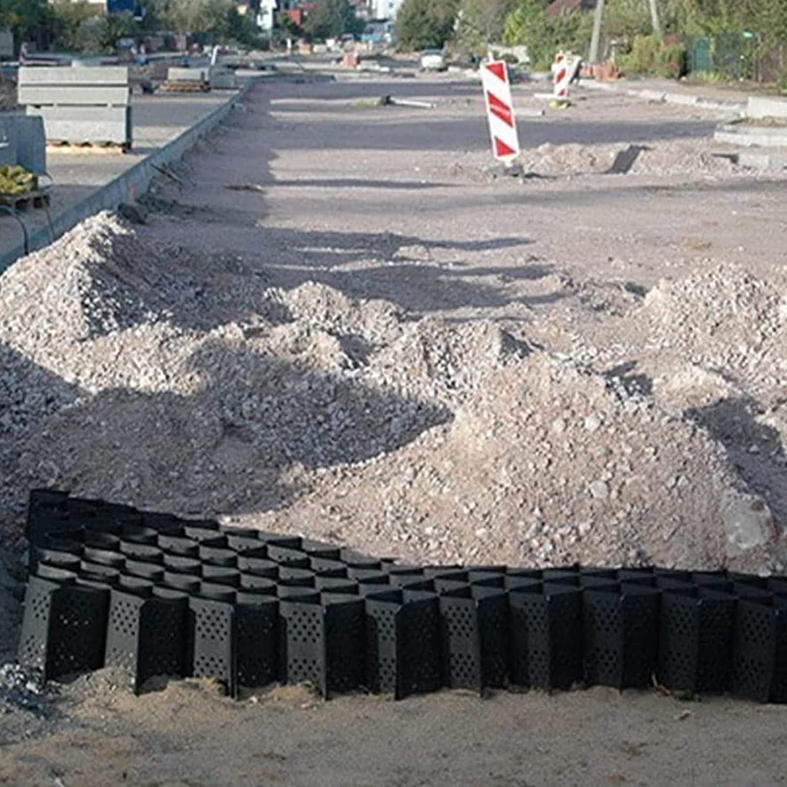 Buy Heavy-duty Gravel Grid, Driveways Roadbed Geogrid Stabilizer, 5cm ...