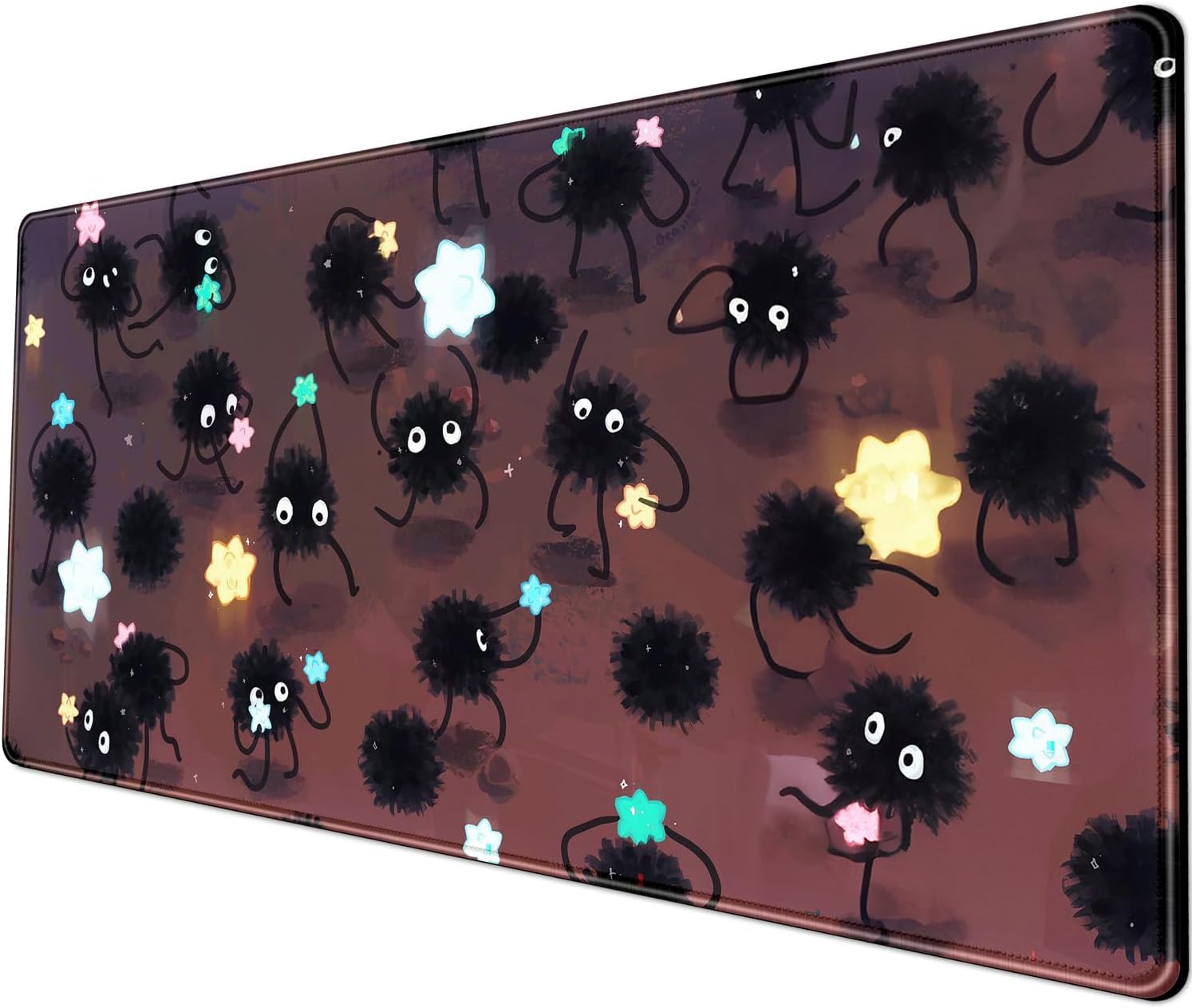 Amazon.com : Gaming Mouse Pad Large with Stitched Edges, Japanese Anime ...