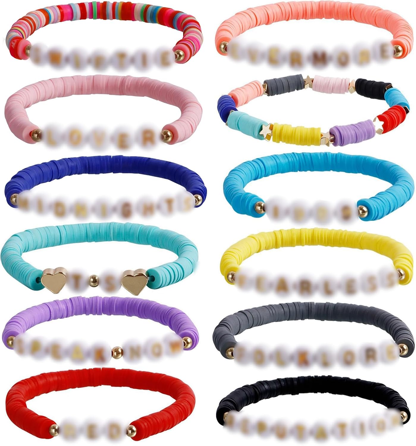wimony Friendship Bracelet Set,12 pcs Album Inspired Bracelets Set ...