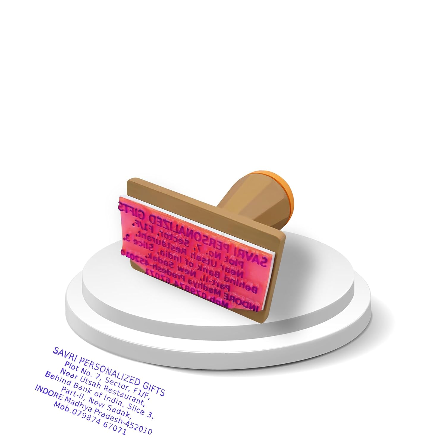 Savri Personalized Custom Computer Stamp Mohar with Your Name ...