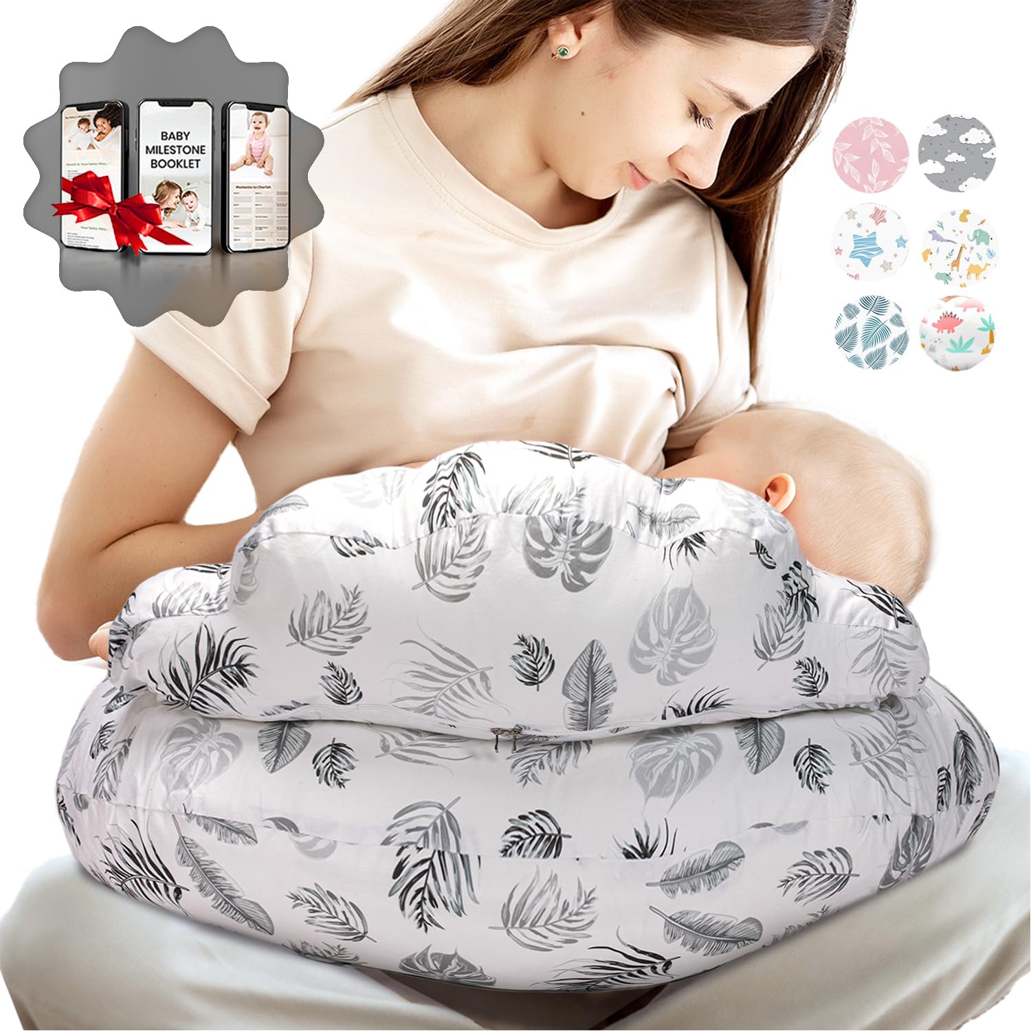 Amazon.com : PILLANI Nursing Pillow for Breastfeeding, Breastfeeding ...
