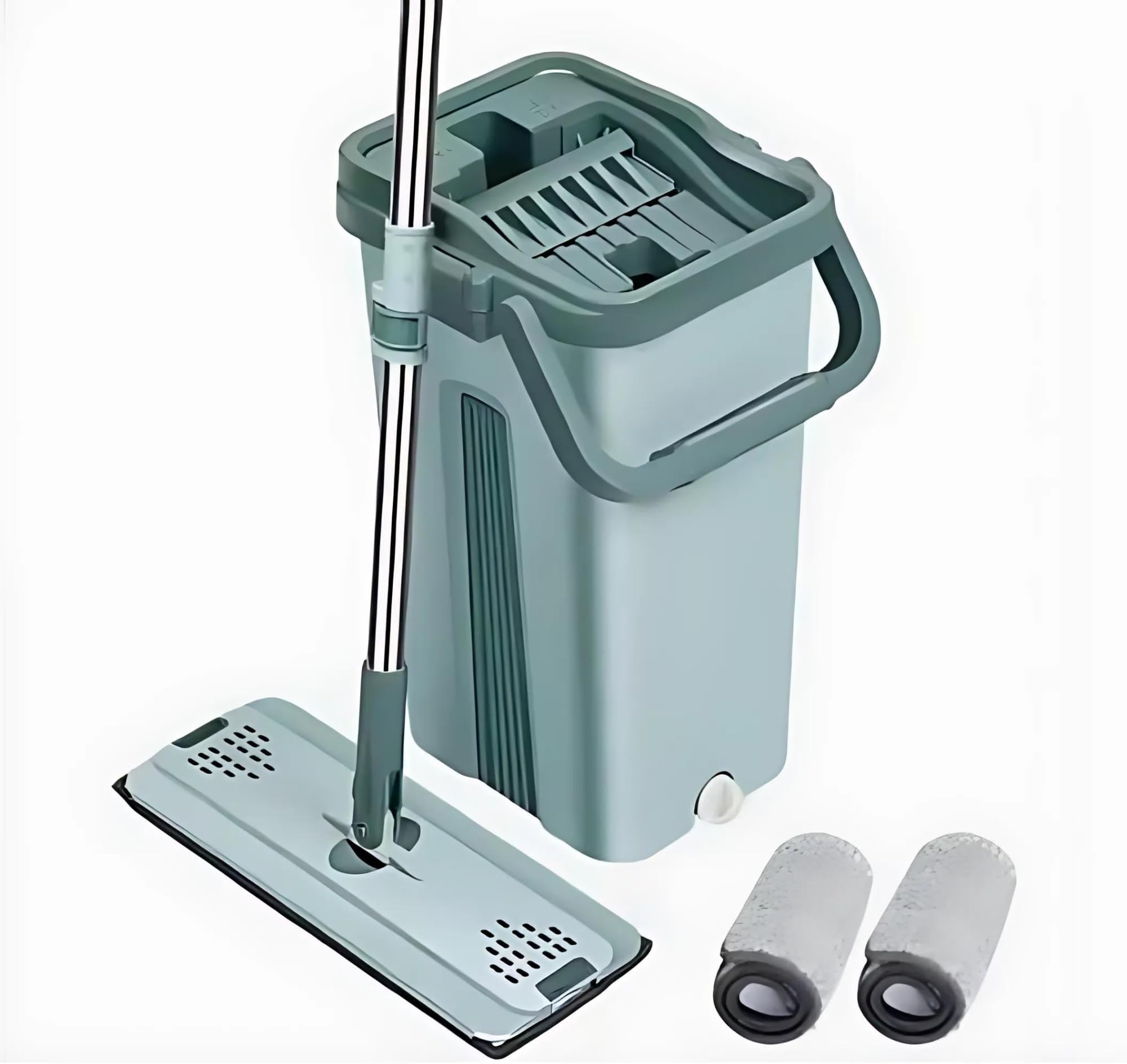 Spotzero By Milton Sterling Flat Mop With Bucket | Cleaning Mop | Dry ...