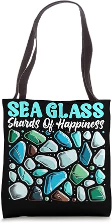 Amazon.com: Sea Glass Collector Beachcombing Beachcomber Tote Bag ...