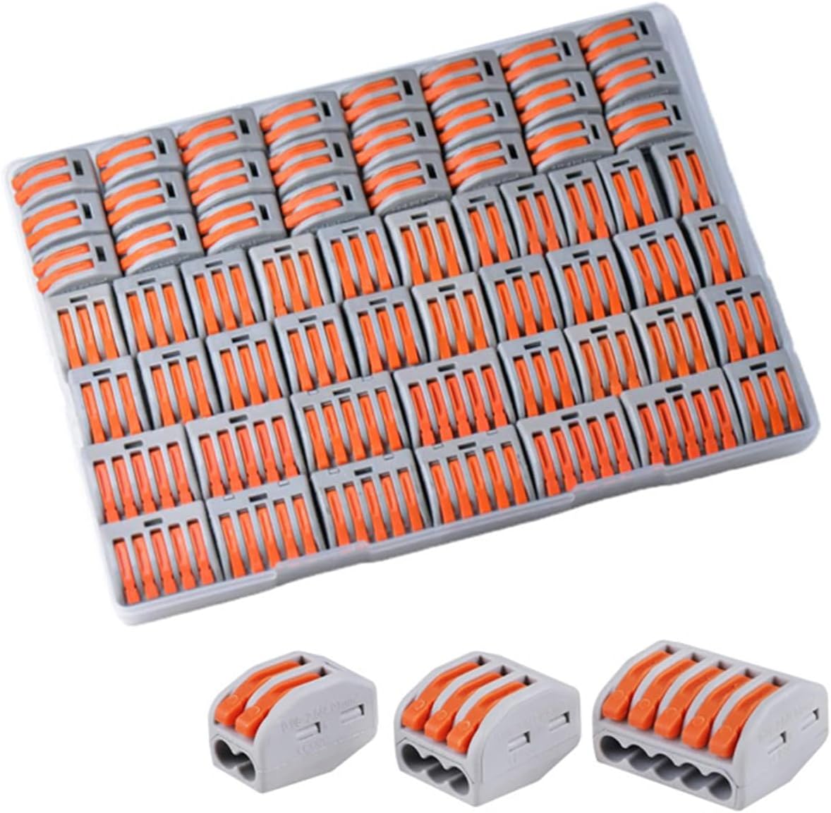 ECVV 60PCS Lever Wire Connectors, Electrical Connector Conductor ...