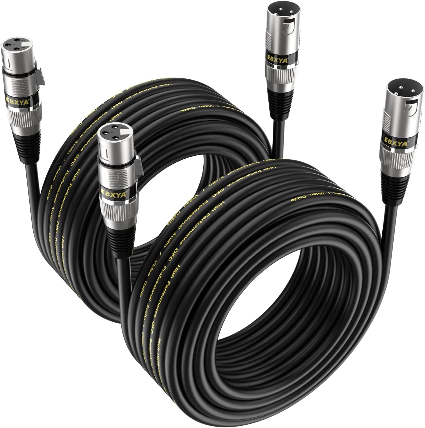 Amazon.com: Shure C25J - Cable Hi-Flex de 25 pies con conectores XLR ...