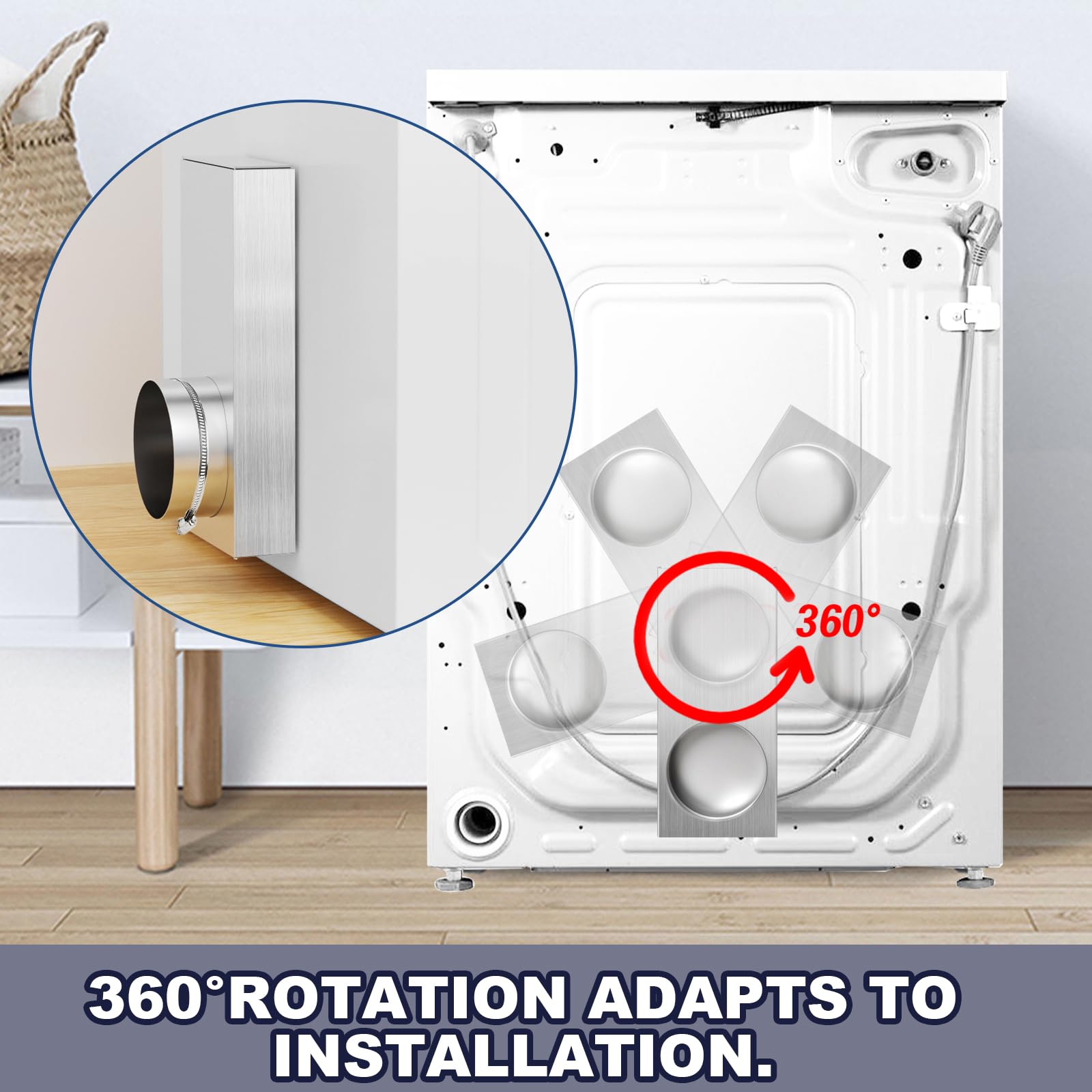Snapklik.com : Adjustable 0-5 Dryer Vent Periscope Kit For Dryer, 84049 ...