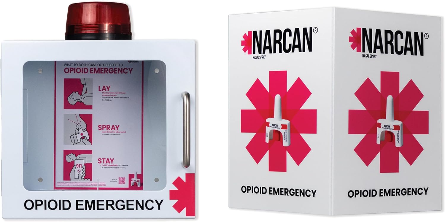 Amazon.com: NARCAN Nasal Spray Wall Unit Kit - Unit Includes Wall ...