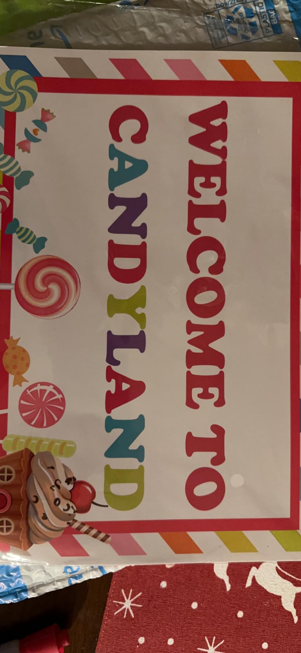 Amazon.com: Candyland Party Decorations, Fiesec Welcome to Candy Land ...