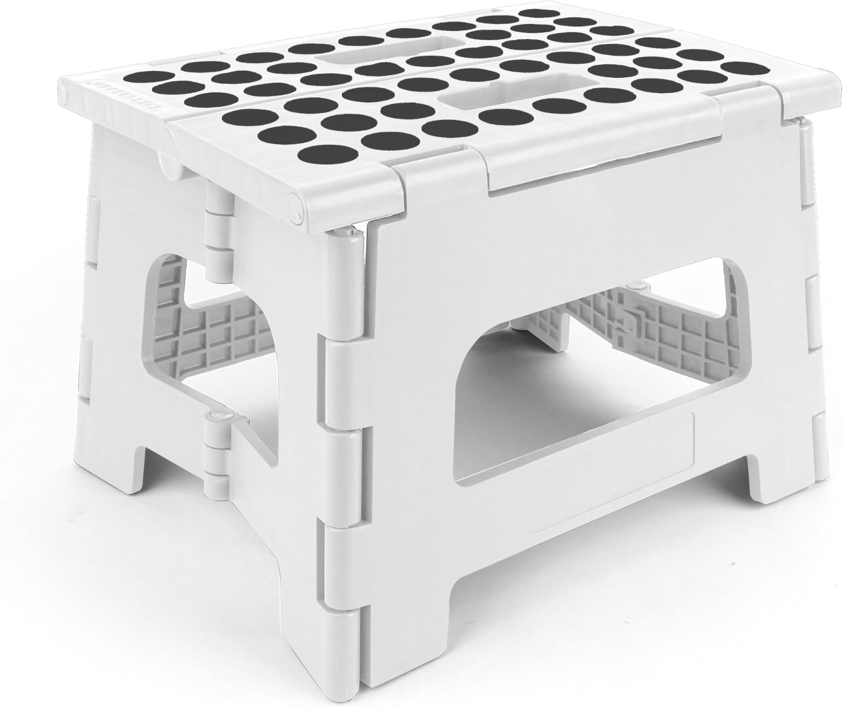 Amazon.com: Kings Brand Large White Finish Wood Bedroom Step Stool With ...