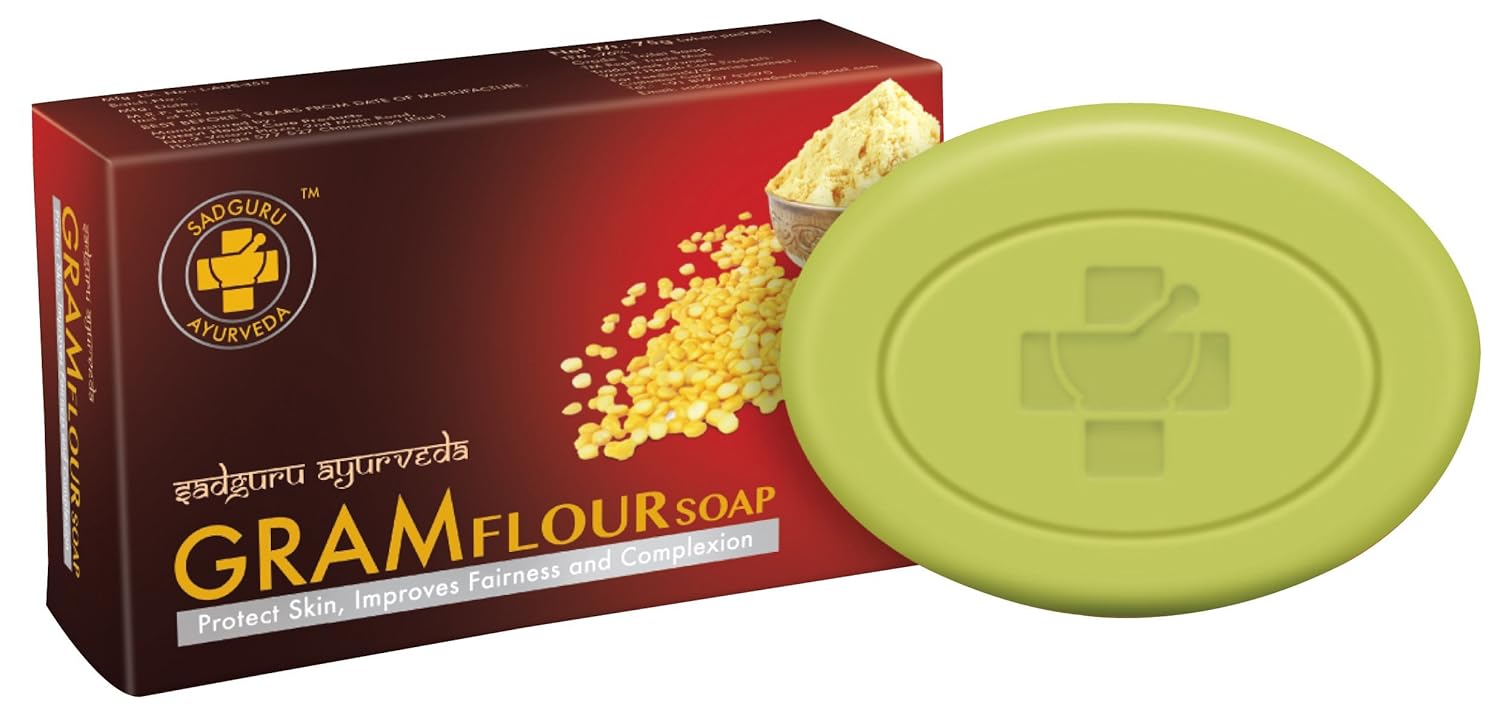 Buy Sadguru Ayurveda Gram Flour Soap (75g) (Pack of 6) Online at Low ...