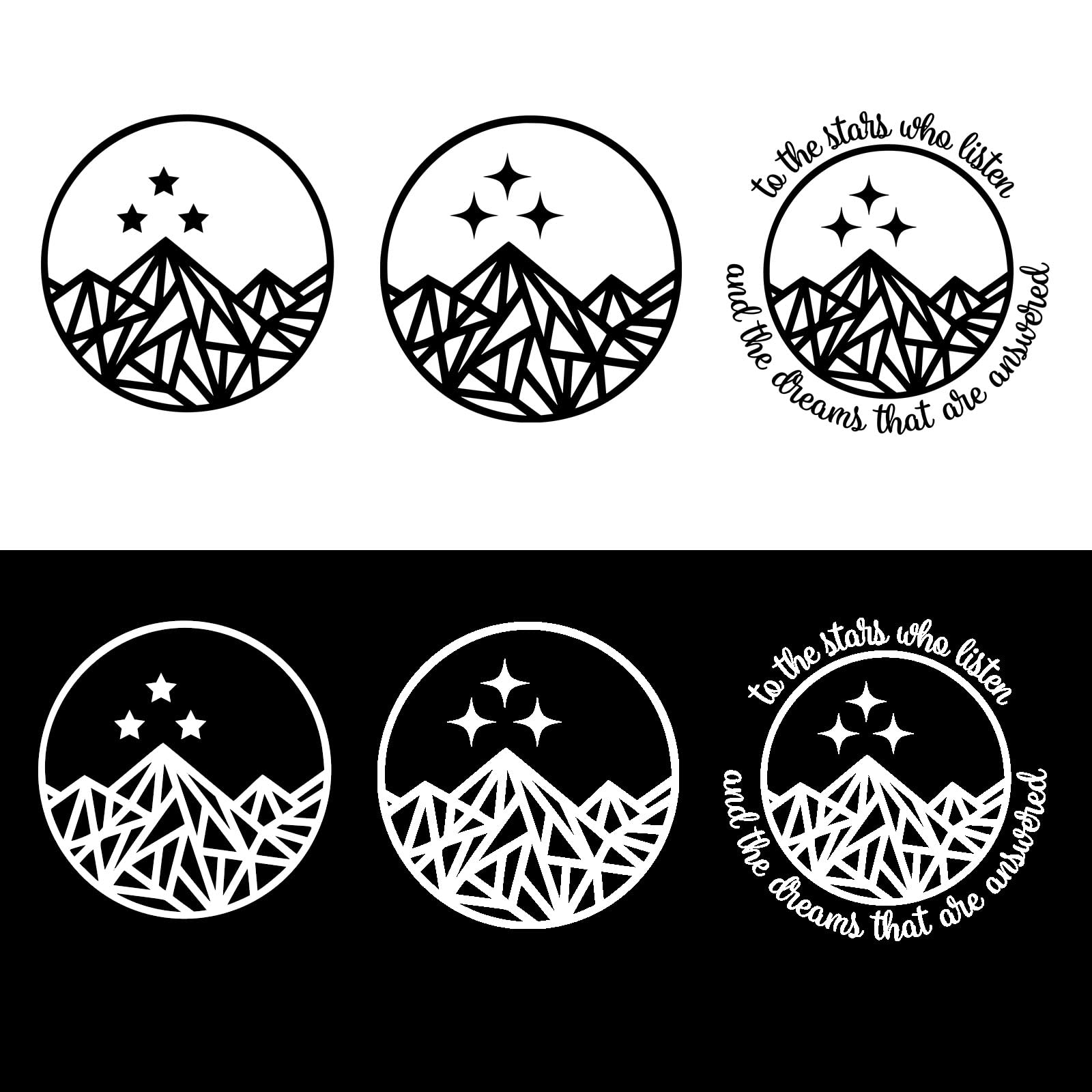 Amazon.com - PIAOLGYI Acotar Velaris Sticker, ACOTAR Night Court Starry ...