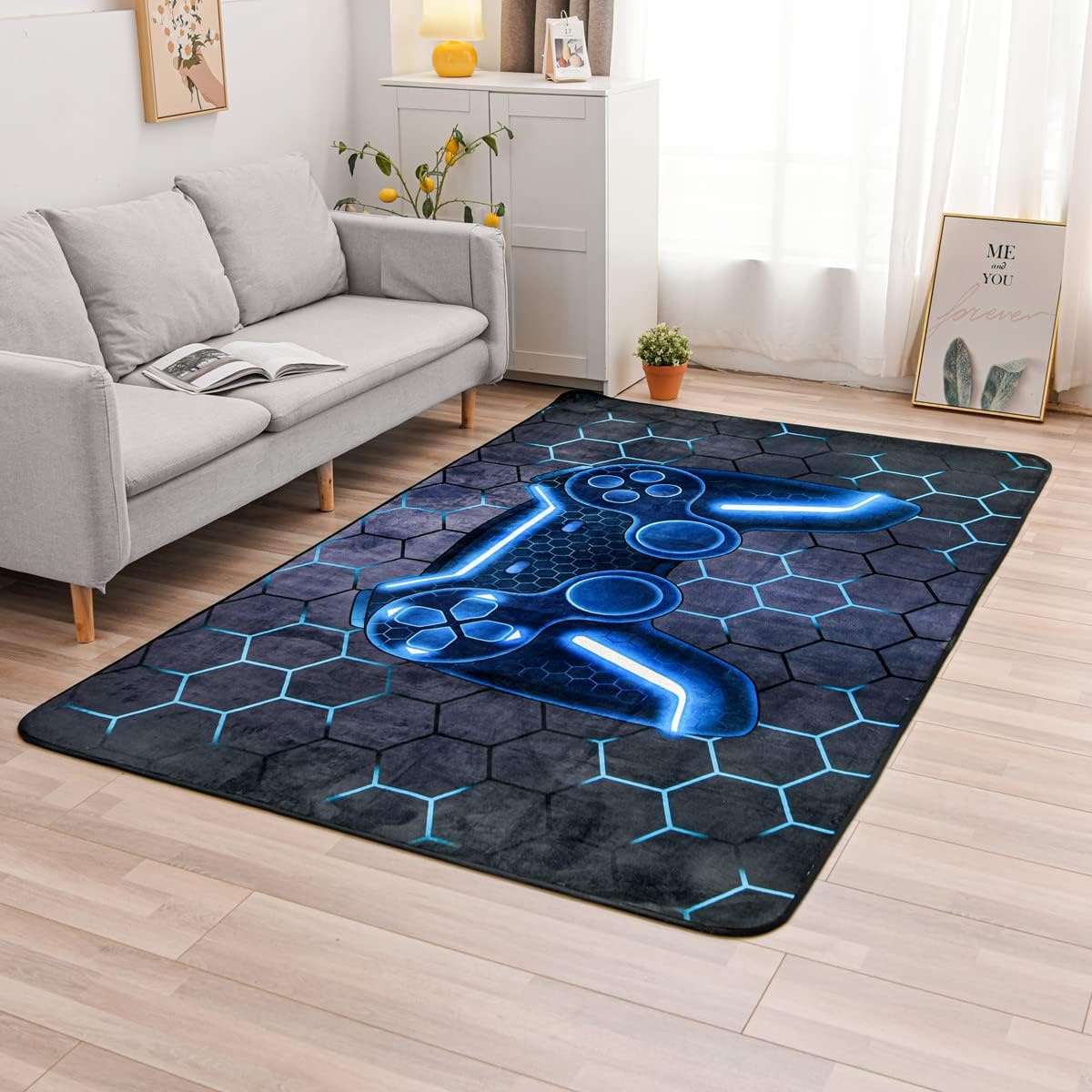 Amazon.com: Video Game Rug - Gaming Carpet for Esports Room, Boys ...